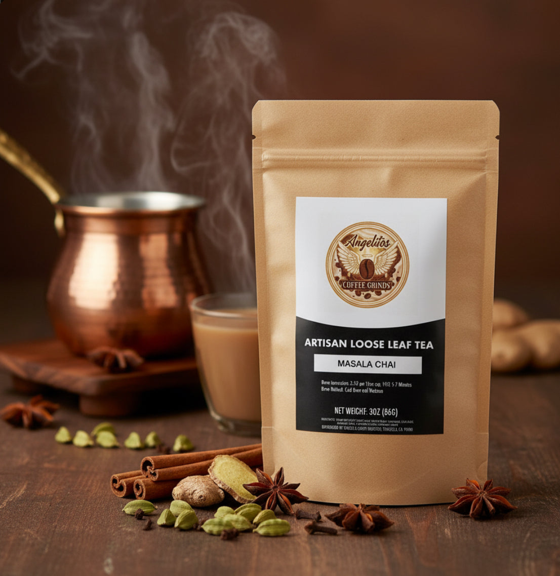 Masala Chai Tea – Angelitos Garcias Coffee Grinds